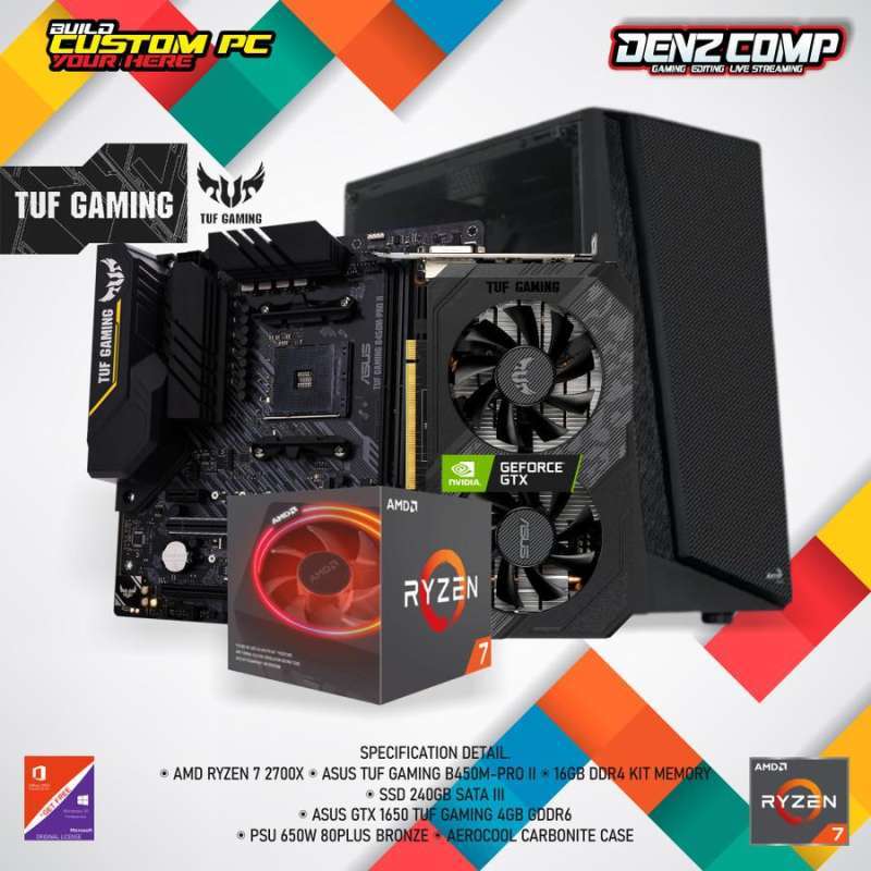 Jual PC TUF GAMING - AMD RYZEN 7 2700X (GTX1650 4GB) RAM 16GB SSD 240GB di Seller DENZCOMP ...