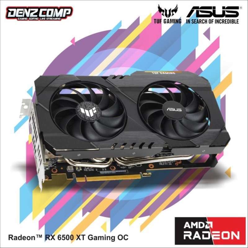 Jual Vga Asus Tuf Gaming Rx 6500 Xt Oc 4gb Gddr6 | Tuf-rx6500xt-o4g ...