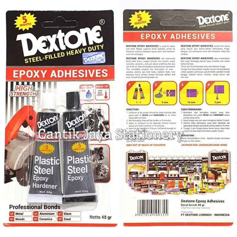 Jual Lem Besi Dextone Epoxy Adhesive 5 Menit Di Seller Cantik Jaya Stationery - Kalukuang, Kota ...
