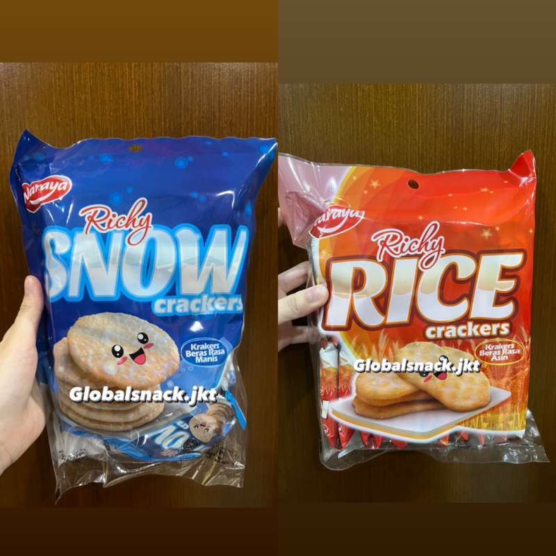 Jual NARAYA RICHY RICE CRACKERS / RICHY SNOW CRACKERS / CHEESE CORN di ...