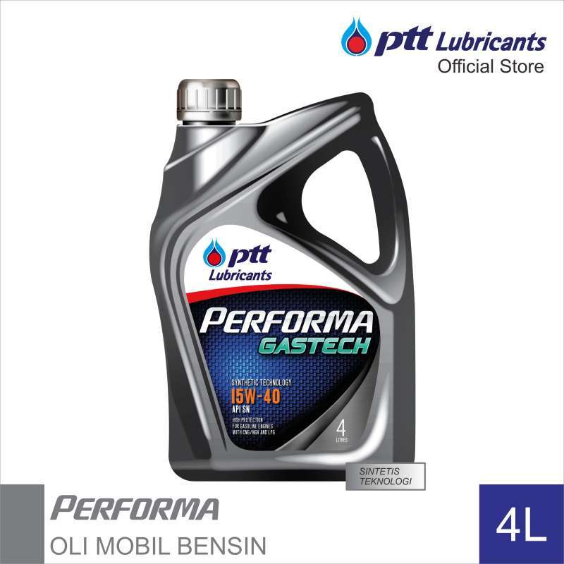 Jual PTT LUBRICANTS PERFORMA GASTECH SAE 15W40 API SN OLI MOBIL MESIN ...