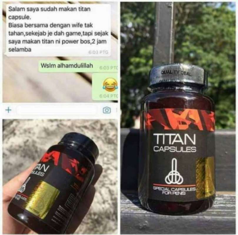 Jual TITAN CAPSULE ORIGINAL PENAMBAH GEDE PRIA di Seller Pusat Herbal ...