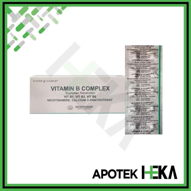 Jual Vitamin B Complex Novapharin Box isi 10x10 Tablet di Seller Apotek ...