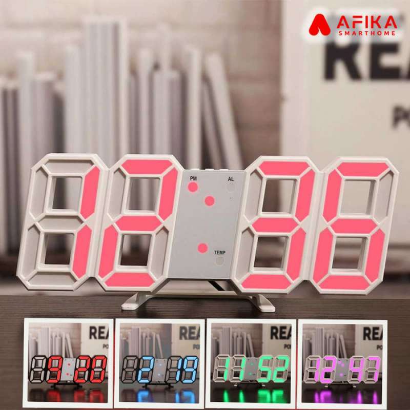 Jual Jam Meja Digital Dengan Penunjuk Angka LED Warna Warni di Seller ...