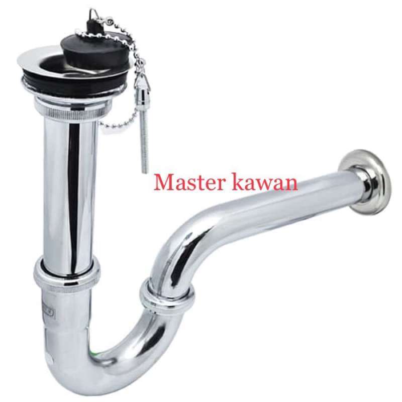 Promo Sifon Angsa Stainless Model Rantai /Pembuangan Wastafel Model ...