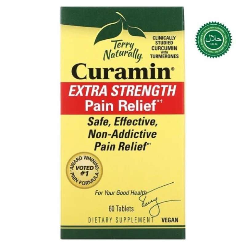 Jual Terry Naturally Curamin Extra Strength Pain Relief 60 Tablets di ...