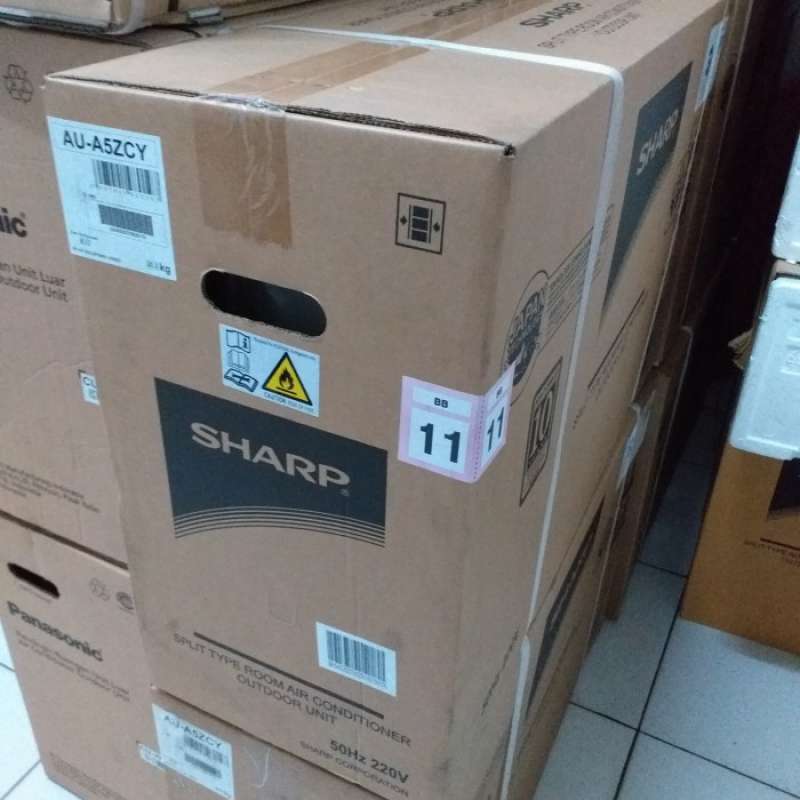 Jual Outdoor Ac Sharp 1/2 Pk Ah 5ucy Kurir Instan Freon R32 350watt Di ...