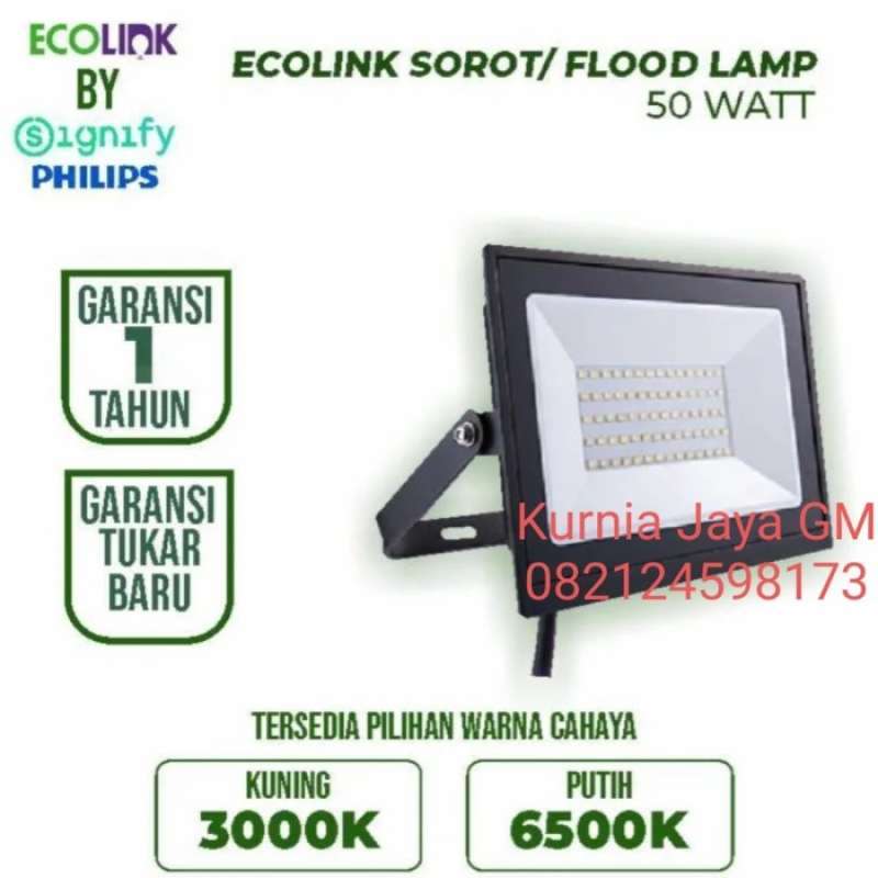 Promo ECOLINK Philips Flood Light FL007 50watt /Ecolink Lampu Sorot LED ... Promo ECOLINK Philips Flood Light FL007 50watt /Ecolink Lampu Sorot LED ...