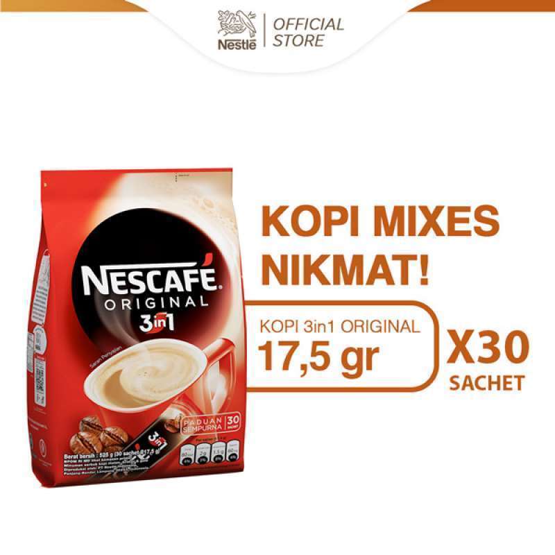 Jual Nescafe 3in1 Original Kopi Instan [17.5 g x 30 sachet] di Seller TOKO SEMBAKO SERANG JAYA ...