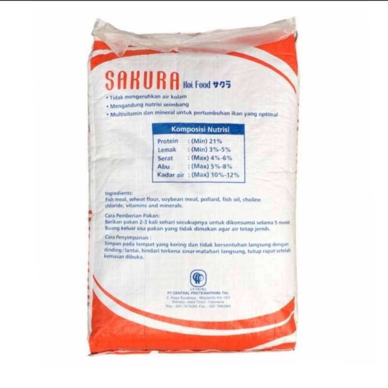 Promo Pakan Ikan Koi Sakura Koi Food 10Kg / Pelet Ikan Koi 10 Kg Diskon ... Promo Pakan Ikan Koi Sakura Koi Food 10Kg / Pelet Ikan Koi 10 Kg Diskon ...