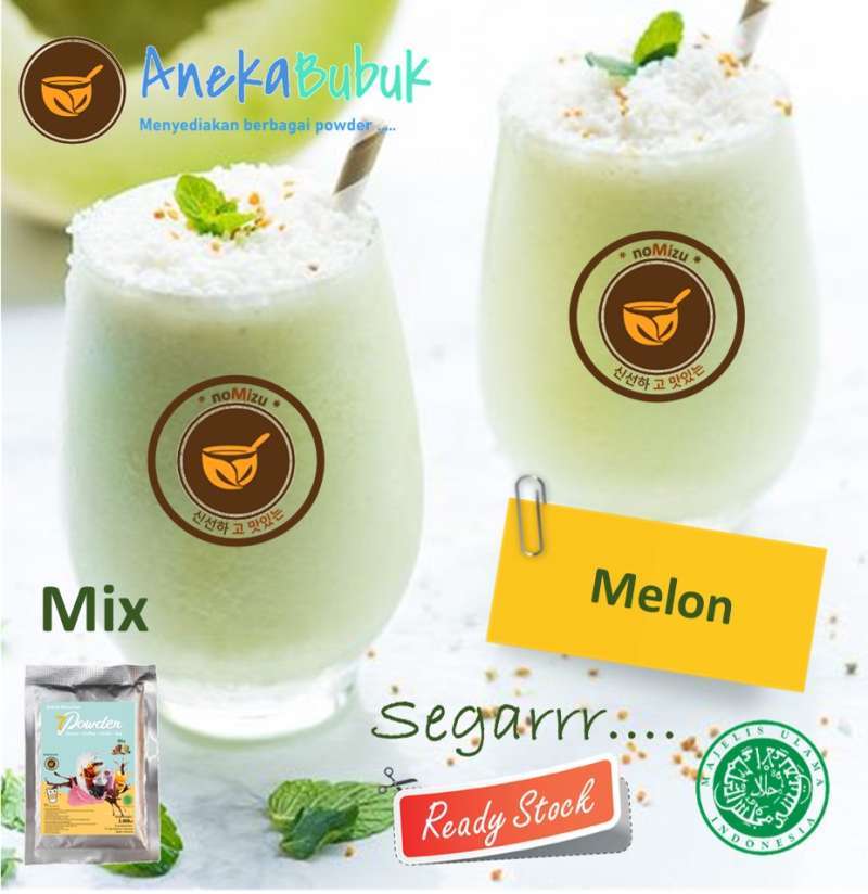 Promo Bubuk Minuman PREMIX Rasa Melon 1kg - Serbuk Minuman Buah Melon ...