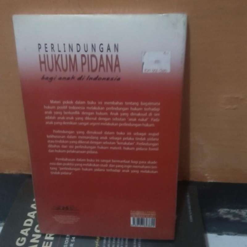 Jual Buku Original Perlindungan Hukum Pidana Bagi Anak Indonesia Di Seller Toko Buku Abc Medan ...