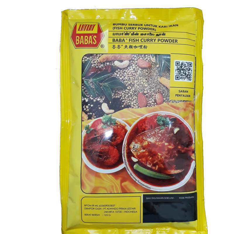 Jual BABA's Fish Curry Powder 125g / Babas Bumbu Serbuk Kari Ikan di ...