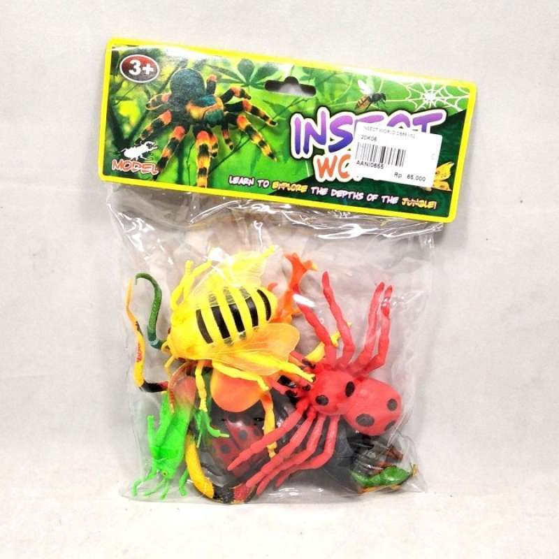 Promo Mainan Anak Binatang Serangga Karet Insect World 11Pcs 661-52 Dp ...