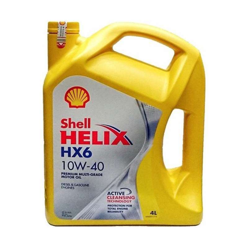 Jual Oli Mesin Shell Helix HX6 10W-40 lt Galon ORIGINAL SHELL -42241 di ...