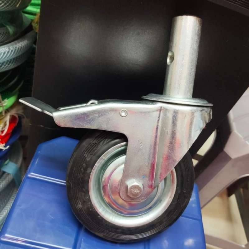 Promo Roda Scafolding 6 inch rem Roda steger karet Scaffolding wheel ...