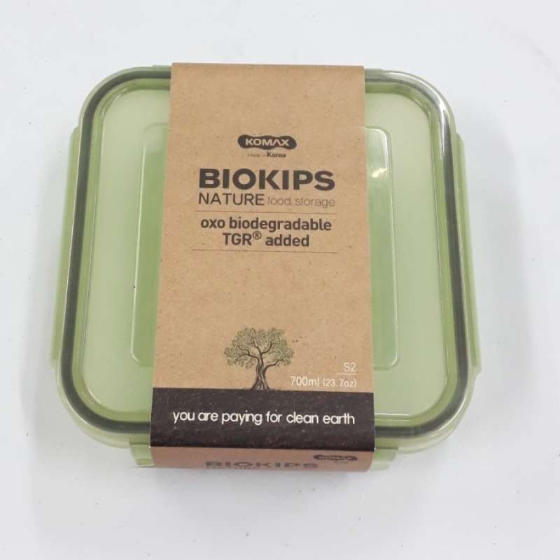 Promo Wadah Makanan Komax Biokips Nature Food Container Bioplastic S2 ...