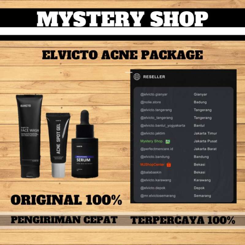 Jual Elvicto Acne Package ( Facial Wash + Brightening Serum + Acne Spot ...