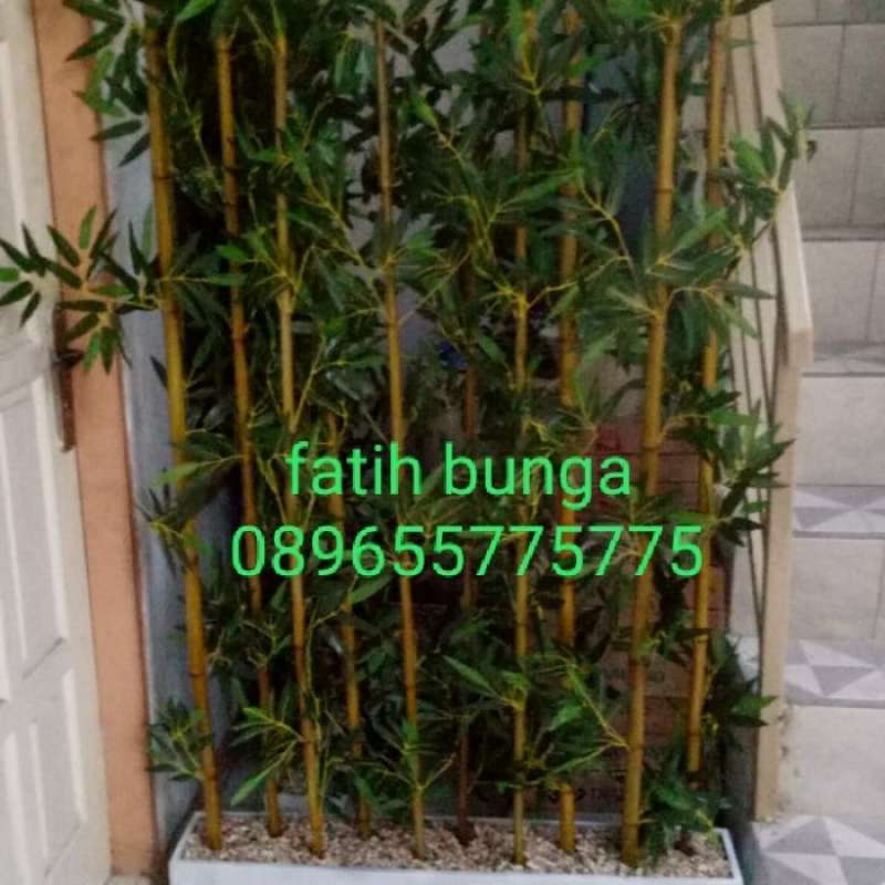 Jual Pohon Bambu Partisi Artificial /bunga Plastik /bunga Hias/ Di ...