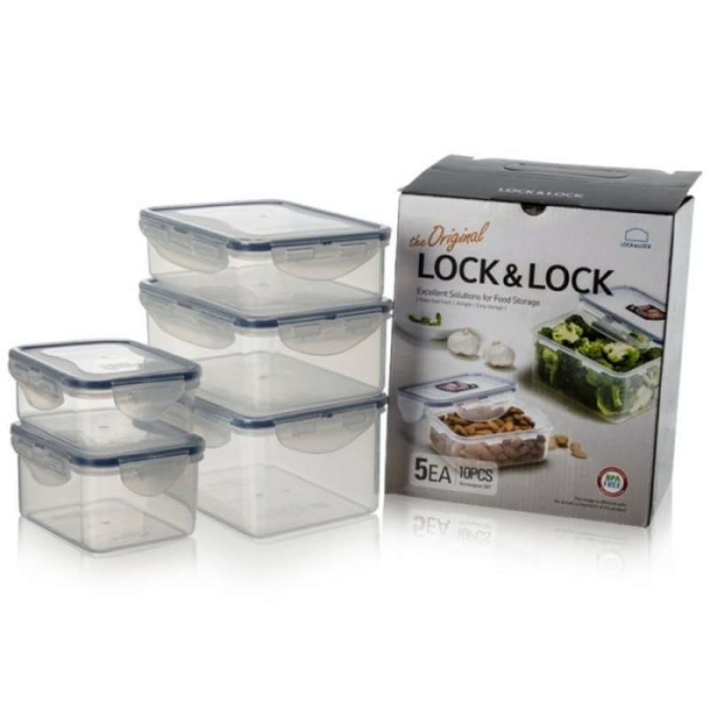 Jual Lock&Lock Lock N And & Lock Locknlock Gift Set 5Pcs Tempat Makan ...
