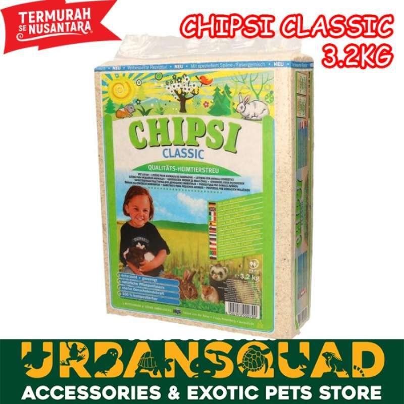 Promo Chipsi Classic 3.2Kg Serbuk Kayu Hamster Kelinci Marmut Sulcata ...