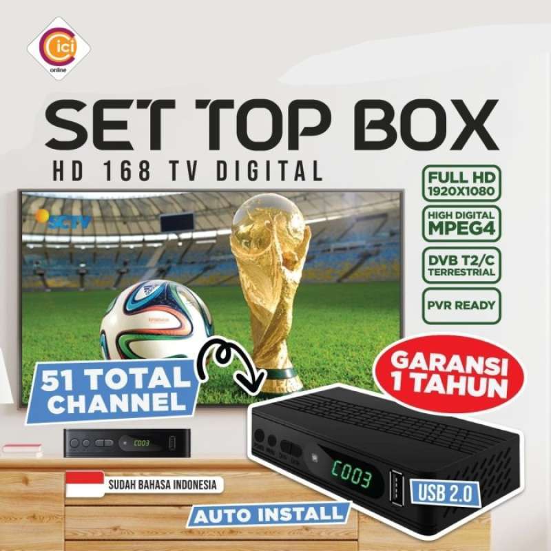 Promo TV digital wifi YouTube Top Box SVB T2 decoder receiver Diskon 20 ...