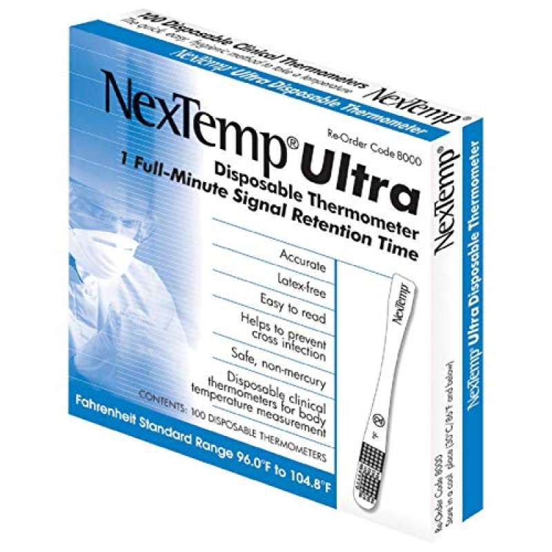 Jual NexTemp Ultra 100 Pack (Available in 12 & 24) - Fahrenheit ...