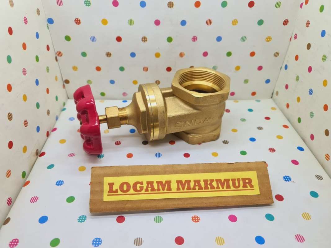 Promo STOP KRAN KUNINGAN 1-1/4 MODEL PUTAR (GATE VALVE) - ONDA ORIGINAL ...
