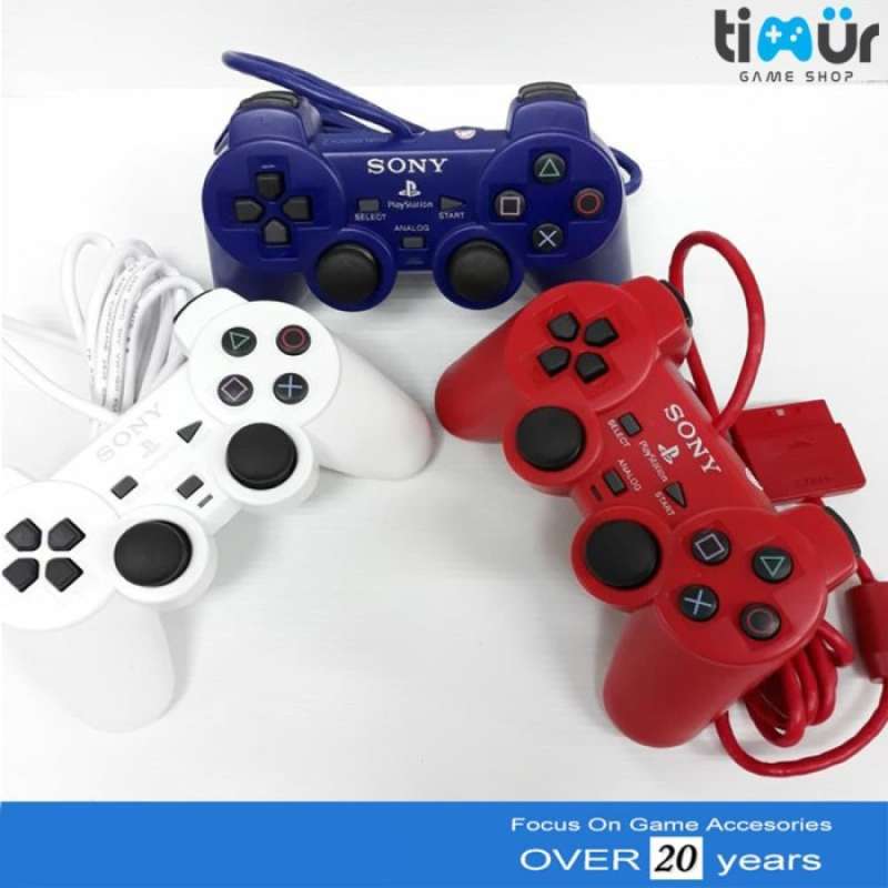 Promo Stik Stick PS2 Original Ori Pabrik Warna Merah Biru Putih Diskon ...