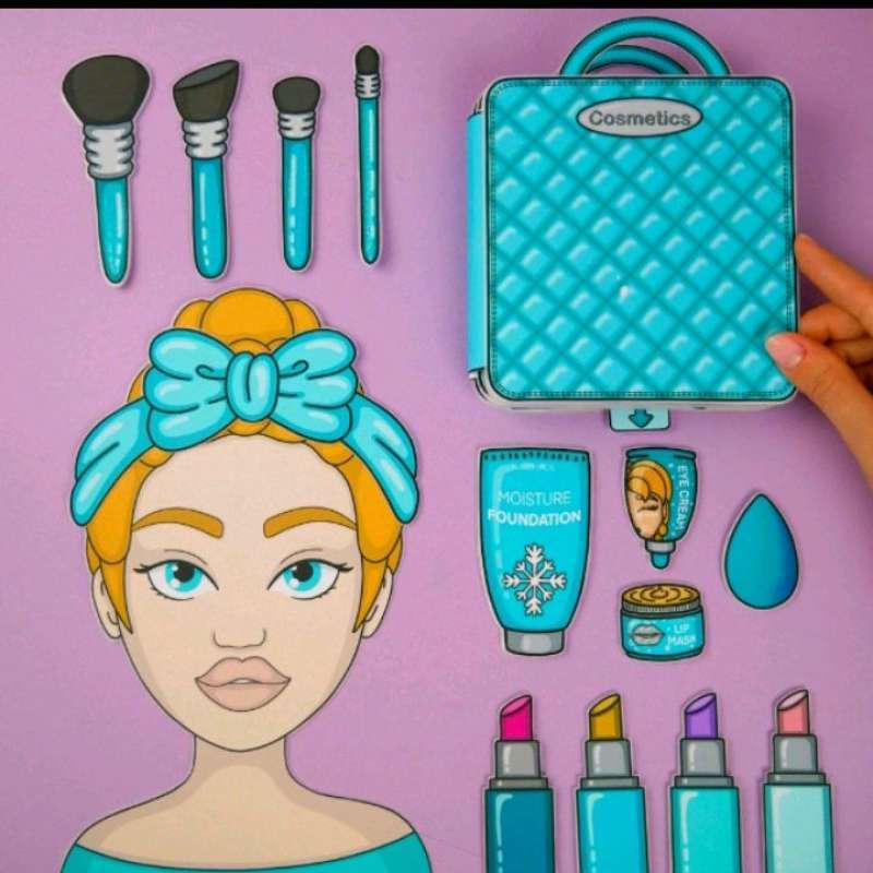 How To Make A Makeup Kit With Paper | Saubhaya Makeup