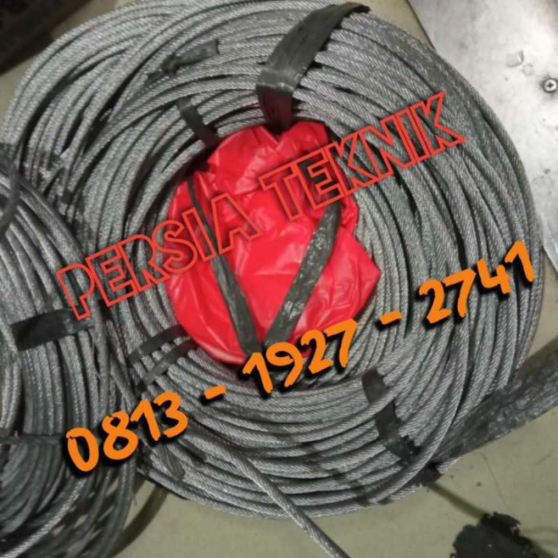 Promo Persia l Tali Kawat Sling Baja / Seling wire rope hoist 6mm 20 meter Diskon 23% di Seller ...