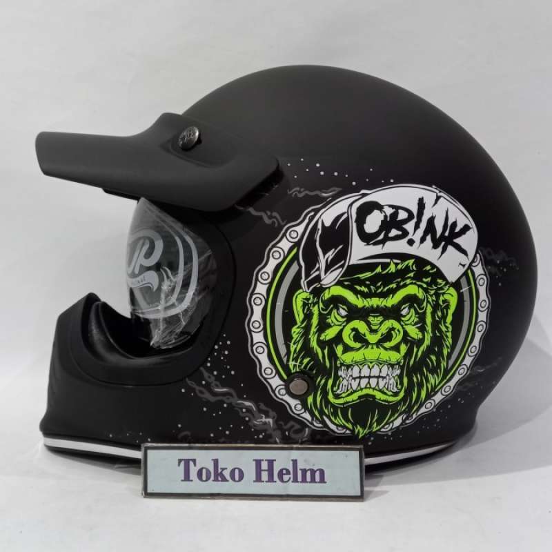 Promo Helm Cakil Jpx Jp Retro Signature Motif Part 2 - L Sg10 Black ...