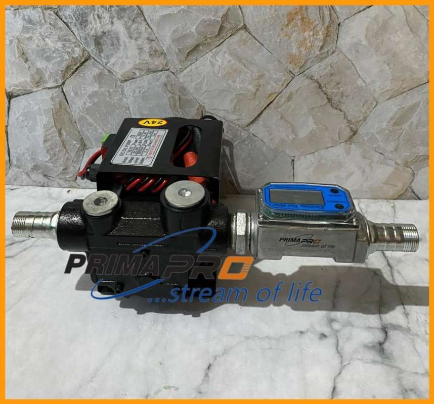Jual pompa minyak dc 12 volt solar Pompa minyak dc 24v + Flowmeter ...