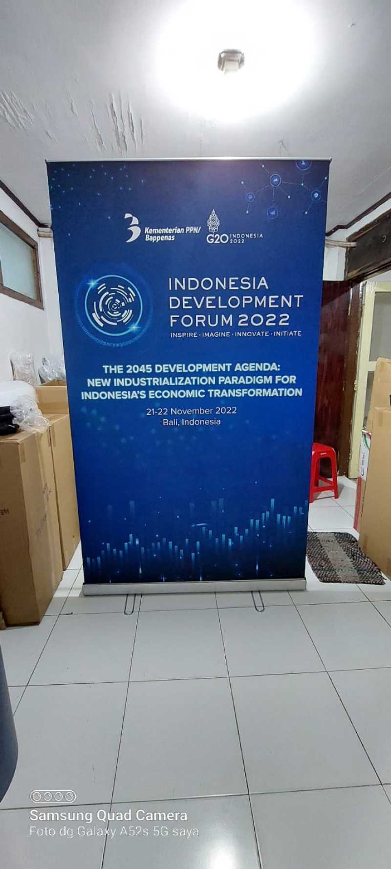 Jual Roll Up Banner Ukuran 150 X 200 Kaki Stainless Plus Printing Di ...