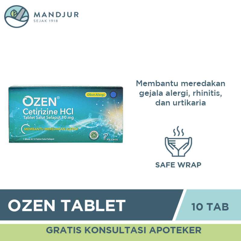 Jual Ozen 10 Tablet - Obat Rhinitis Dan Gatal Alergi Di Seller Apotek ...