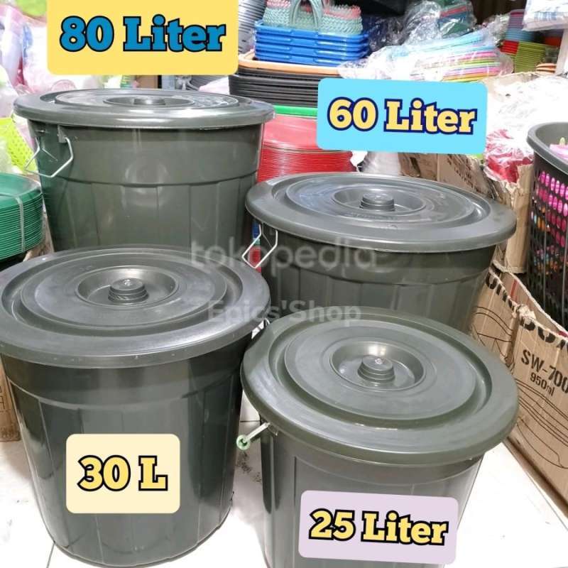 Jual Ember Polaris 25 Liter,30L,60L & 80 Liter / Ember Plastik + Tutup ...