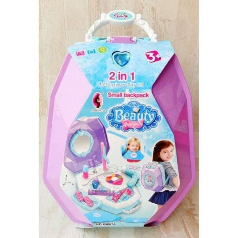 Promo Mainan anak makeup salon 2in1 beauty angel small backpack Diskon ...
