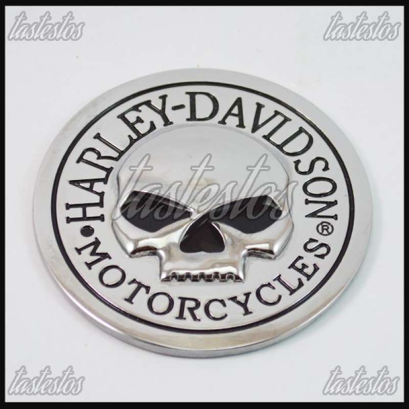 Promo Emblem Harley Davidson Willie G Skull Chrome Metal Diskon 33% di ...