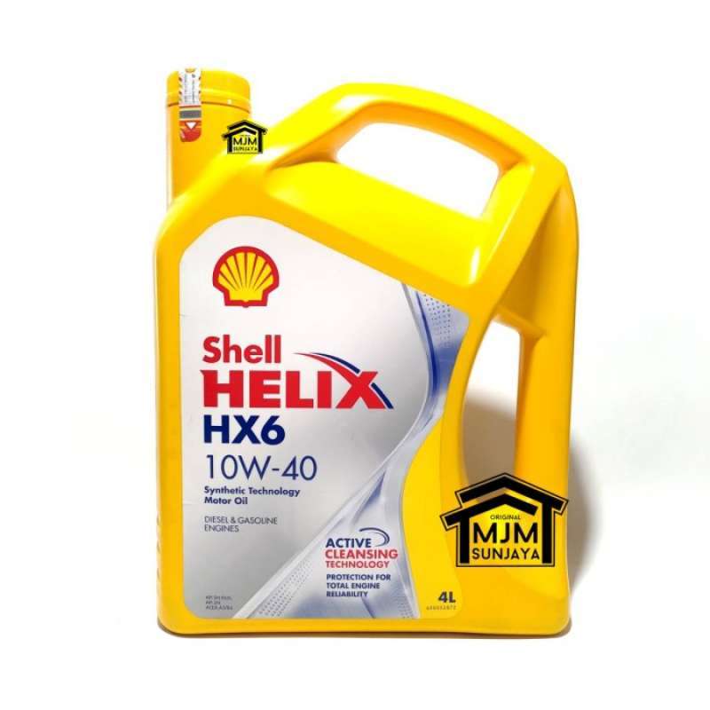 Promo Oli Mesin Shell Helix Hx6 Sae 10W-40 4 Liter Bensin Galon Hx 6 ...