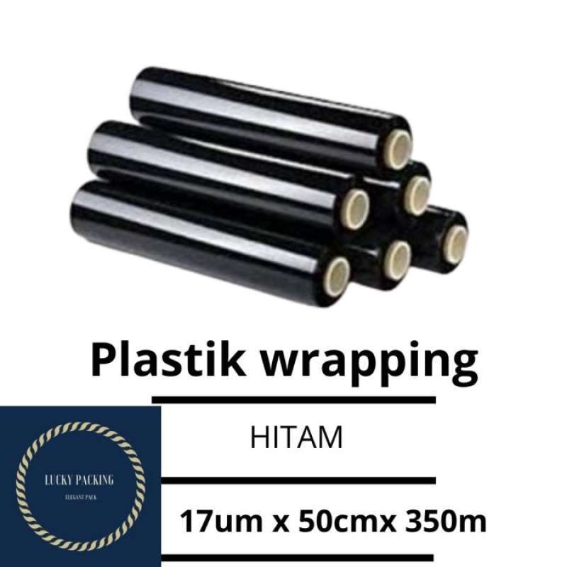Promo Plastik Wrap - Plastik Wrapping Barang Hitam 17Um X 50Cm X 350M ...