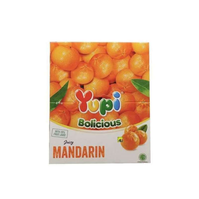 Jual Permen Gummy Yupi Bolicious Jeruk Mandarin (1 Box 24 Pcs) Permen ...