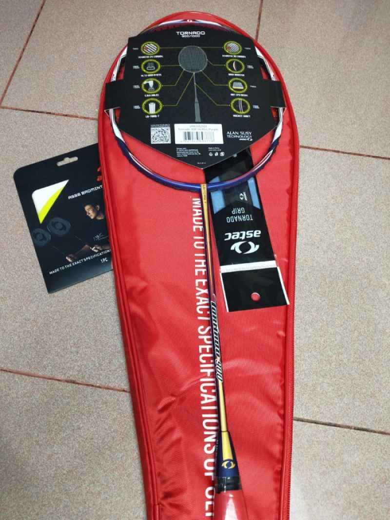 Promo RAKET BADMINTON MID END ASTEC TORNADO 900 NEW ORIGINAL100% BONUS ...
