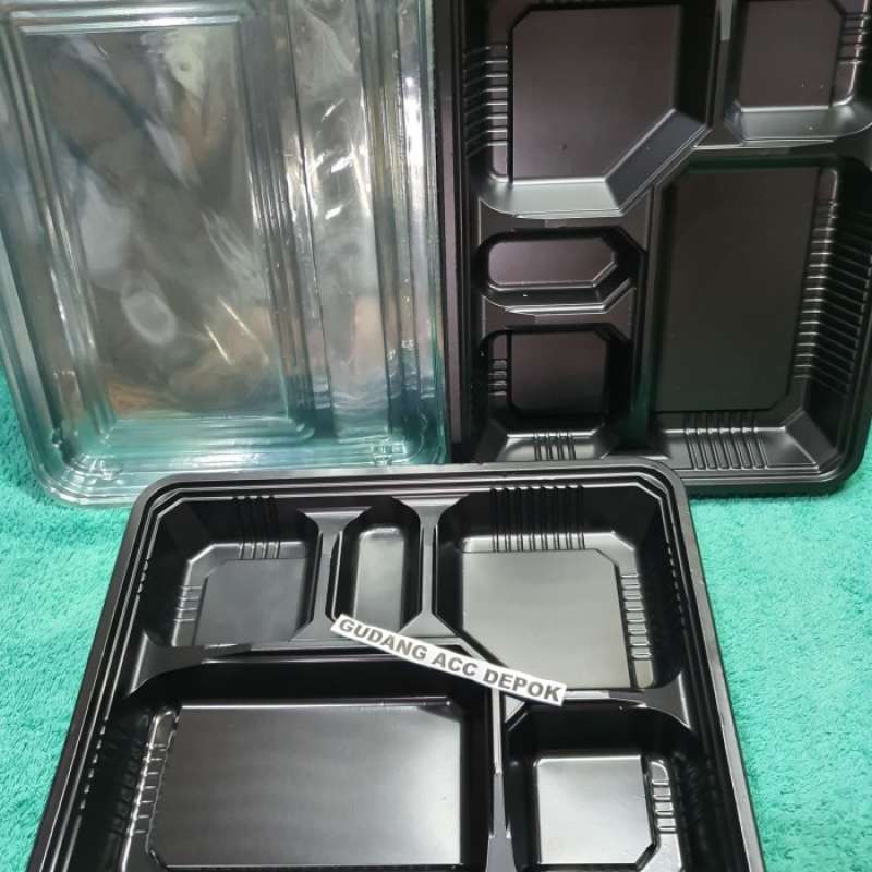 Jual Mika Bento Box Sekat 5 Tray Bento Tempat Makan Plastik Kotak ...