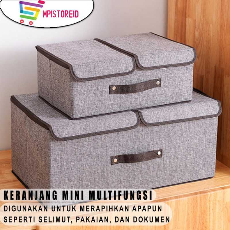Jual Usb002 Storage Box Multi Fungsi Kain Katun 850Gr Side By Side ...