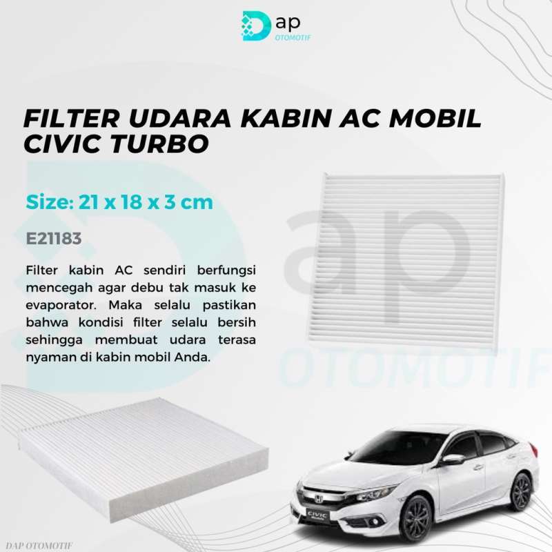 Jual Filter Udara Kabin AC Mobil Civic Turbo - E21183 di Seller Dap ...