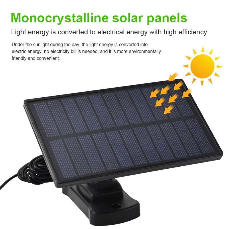Promo OOBEST Lampu Solar 122 LED Three Head Human Sensing Remote ...