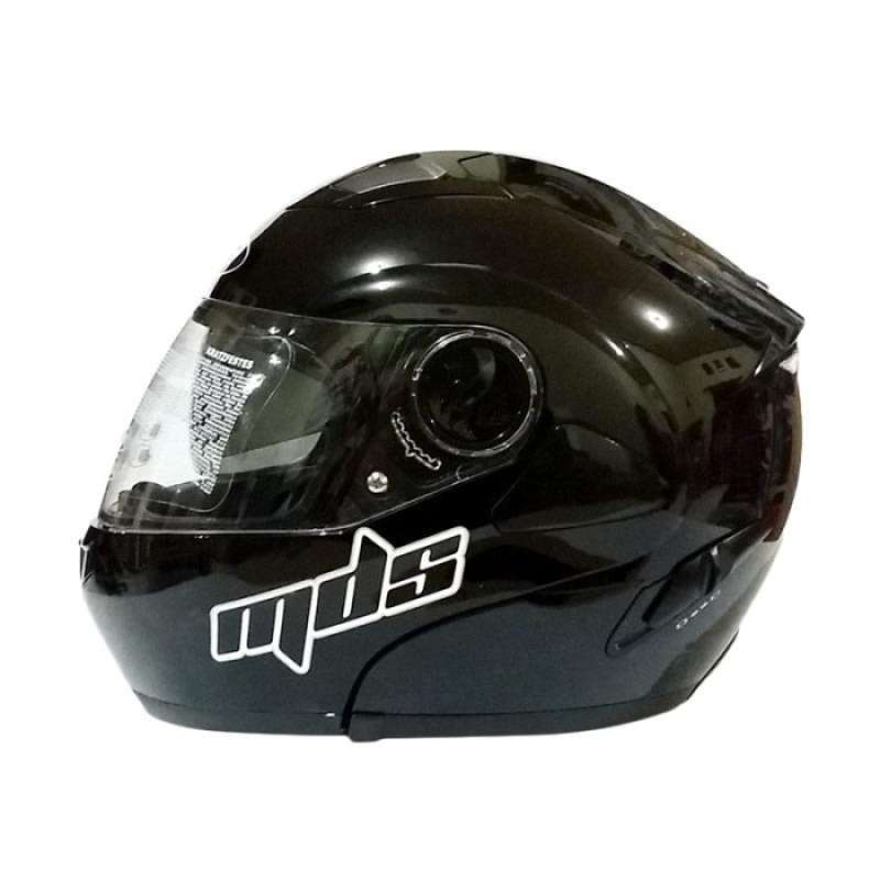Promo Helm Modular Mds Pro Rider Solid Black Matt Original Diskon 35% ...