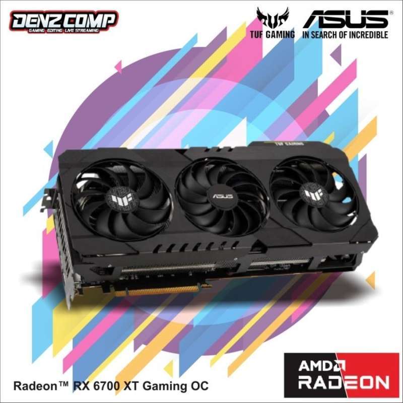 Jual VGA ASUS TUF GAMING RX 6700 XT OC 12GB GDDR6 | TUF-RX6700XT-O12G-GAMIN di Seller R29Store ...