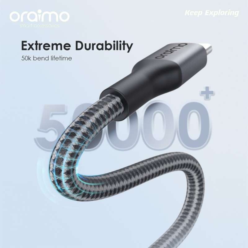 Jual Oraimo Pushline Kabel Data Type-c - Type-c 100w Ultra Charge Ocd ...
