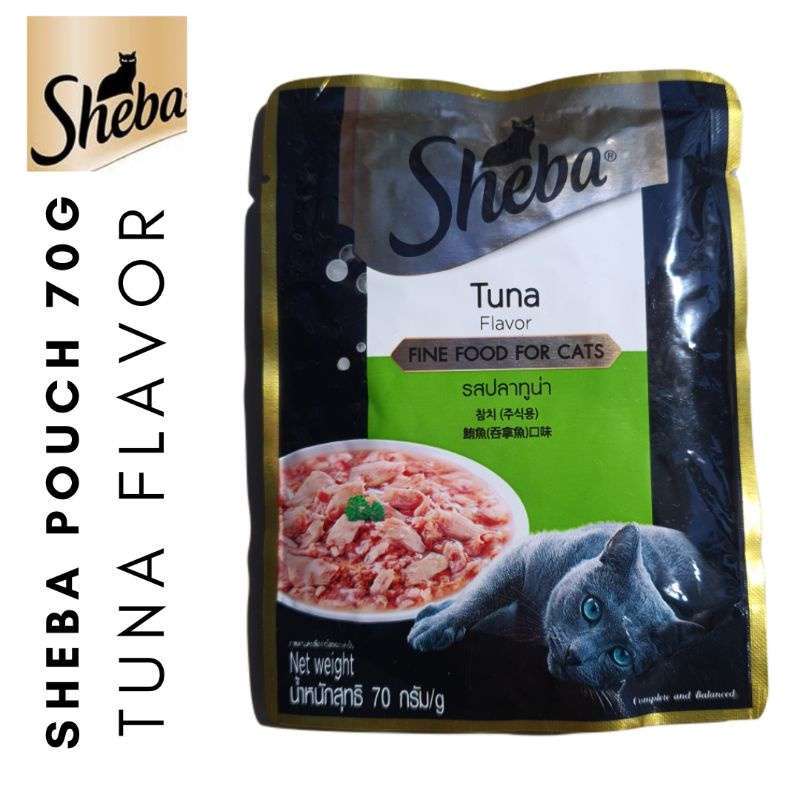 Promo Sheba Pouch with Tuna Flavor 70gr (Hijau) - Makanan Kucing Basah ...